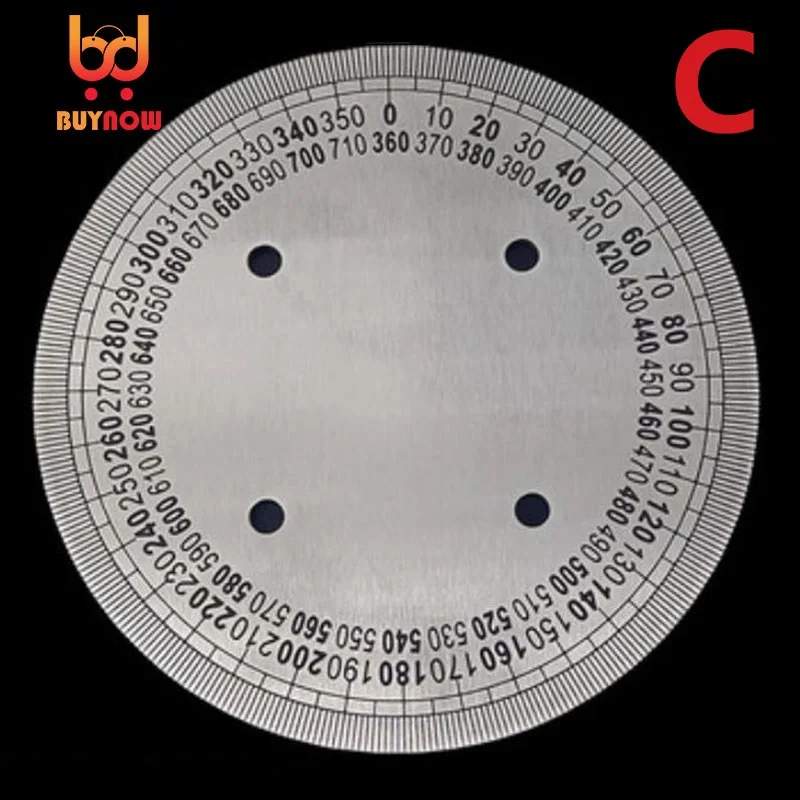 100mm-Dia-2mm-thick-Stainless-Steel-Scale-360-Degree-Scale-Small-Scale ...