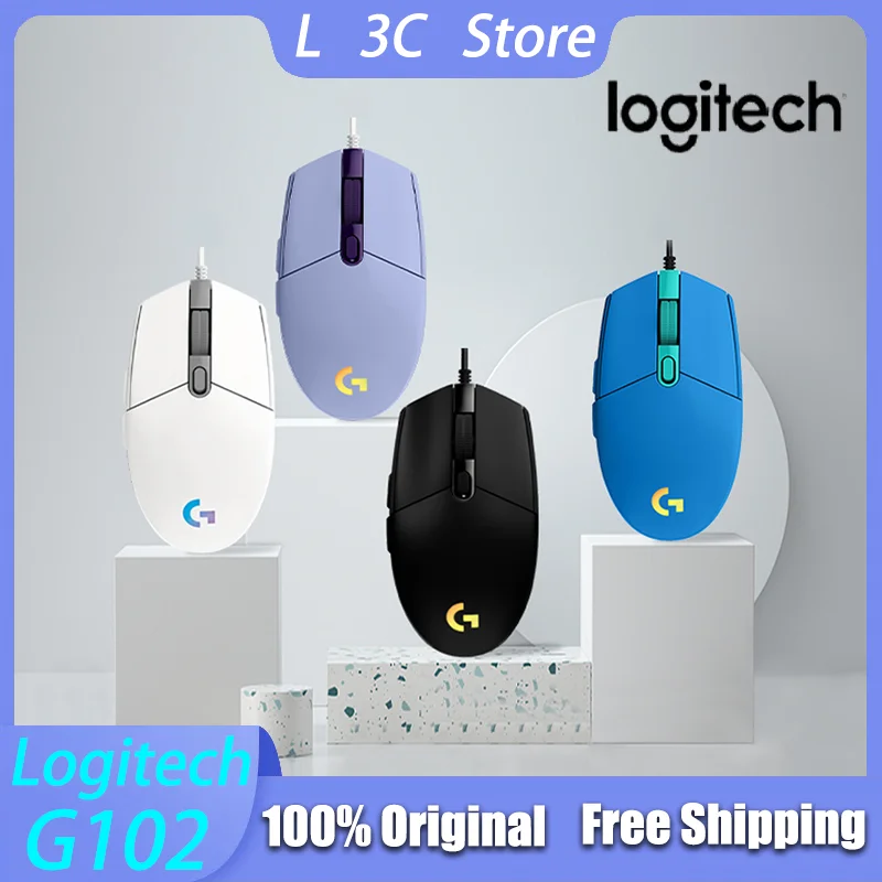 Logitech-rat-n-mec-nico-para-jugar-con-cable-G102-Original-USB-ptico ...