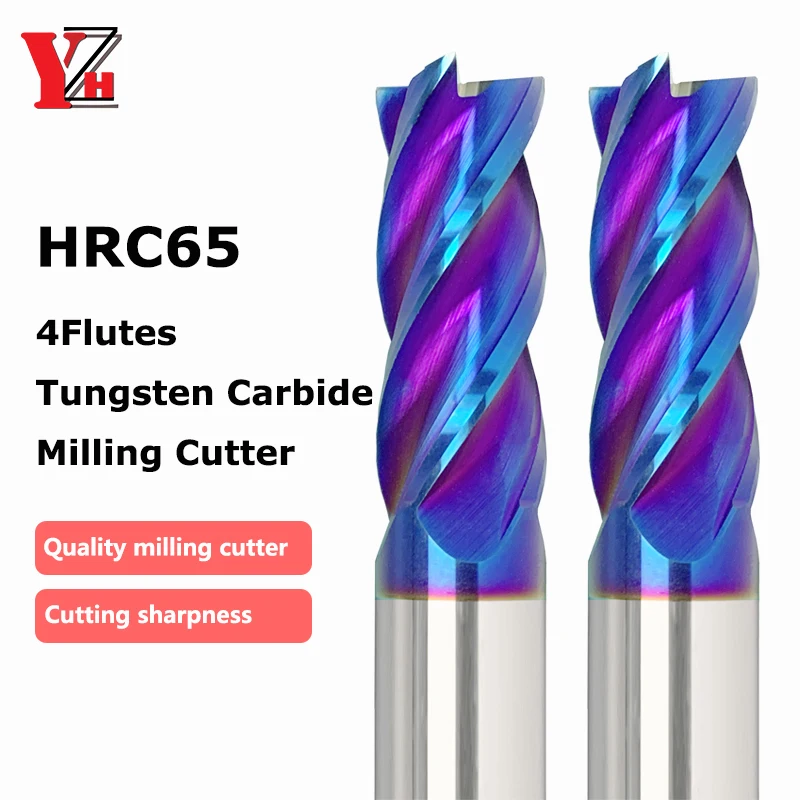 Carbide-End-Mill-HRC65-4-Flute-CNC-Tungsten-Machine-Cutter-Tool-Square ...