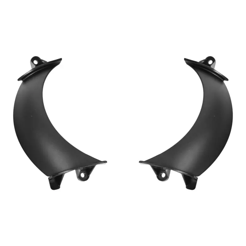Motorcycle Pair Black ABS Front Headlight Fairing Vents For Harley Road ...
