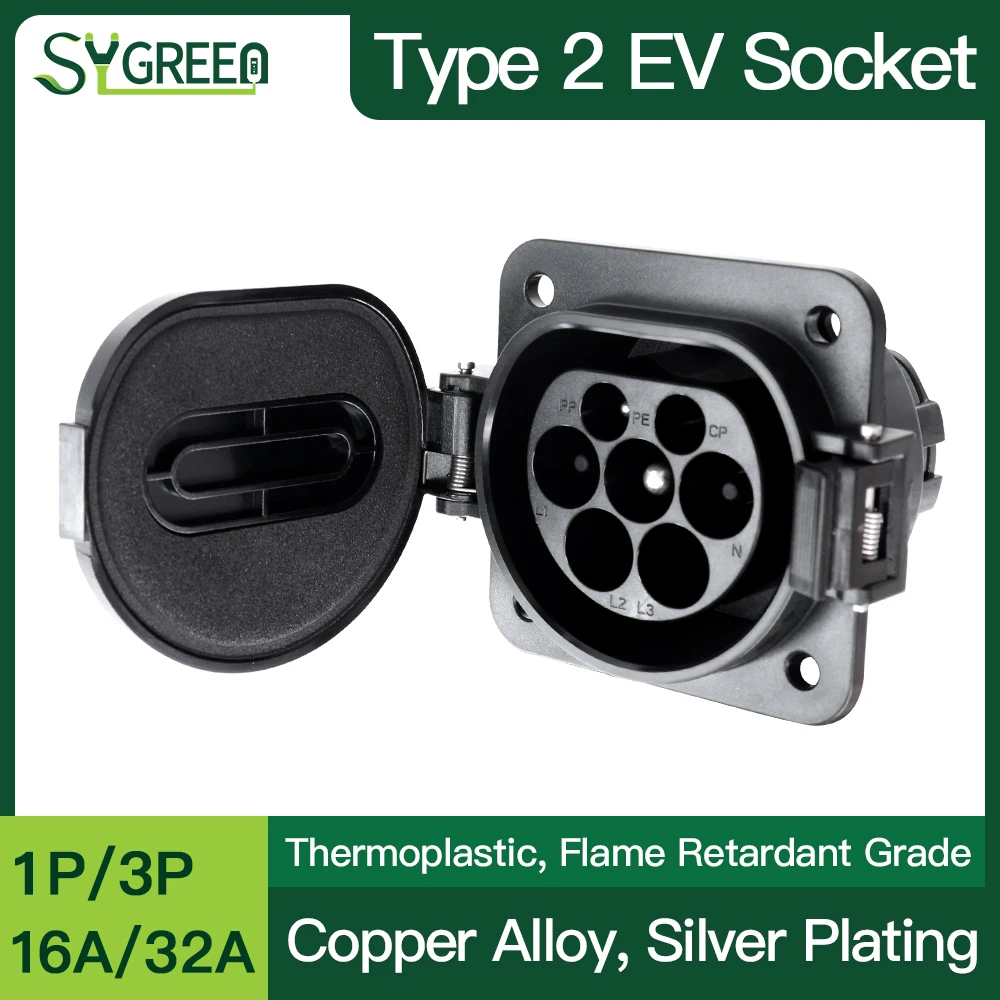 Type-2-IEC-62196-2-EV-Charger-Adapter-16A-32A-EVSE-Mennekes-Electric ...