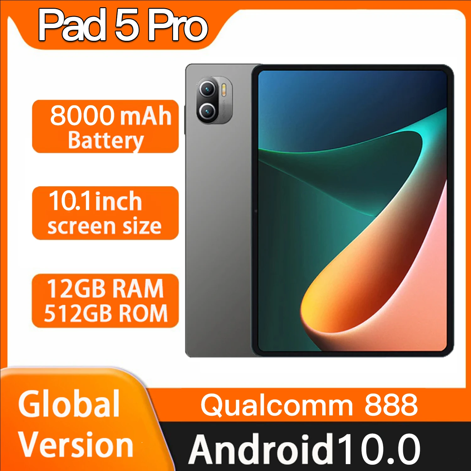Tableta-Pad-5-Pro-versi-n-Global-Tablet-de-10-1-pulgadas-Qualcomm-888 ...