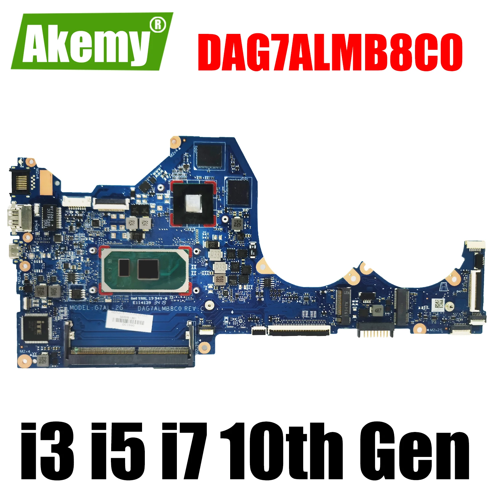 Akemy-placa base DAG7ALMB8C0 para ordenador portátil HP Pavilion 14-ce ...