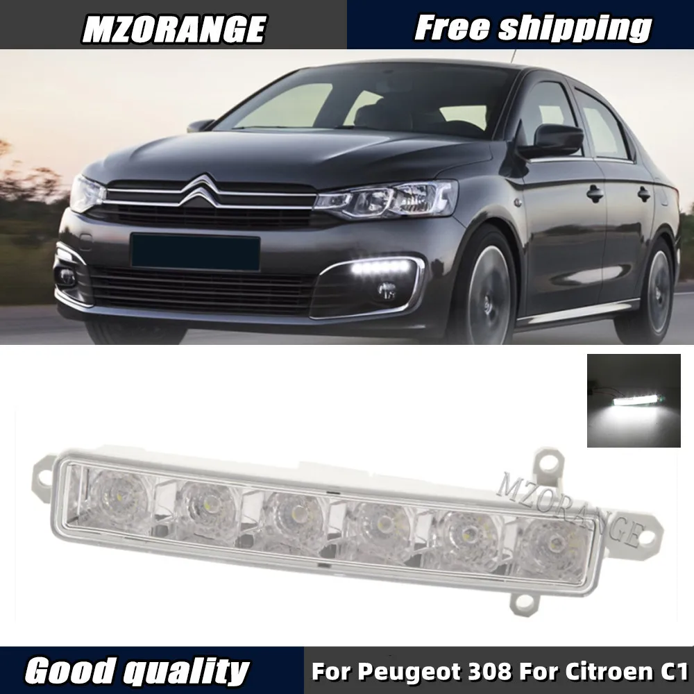 LED DRL Daytime Running Light For Peugeot 308 For Citroen C1 C4 2006 ...