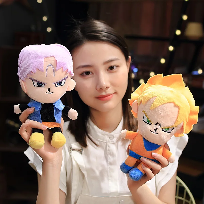 25cm Dragon Ball Super Saiyan Plushie Cartoon Cute Son Goku Gohan ...