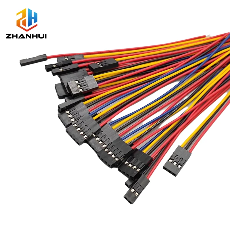 10PCS Dupont 2.54mm Jumper Cable - 10/20/30cm Single/Double Female 2 ...