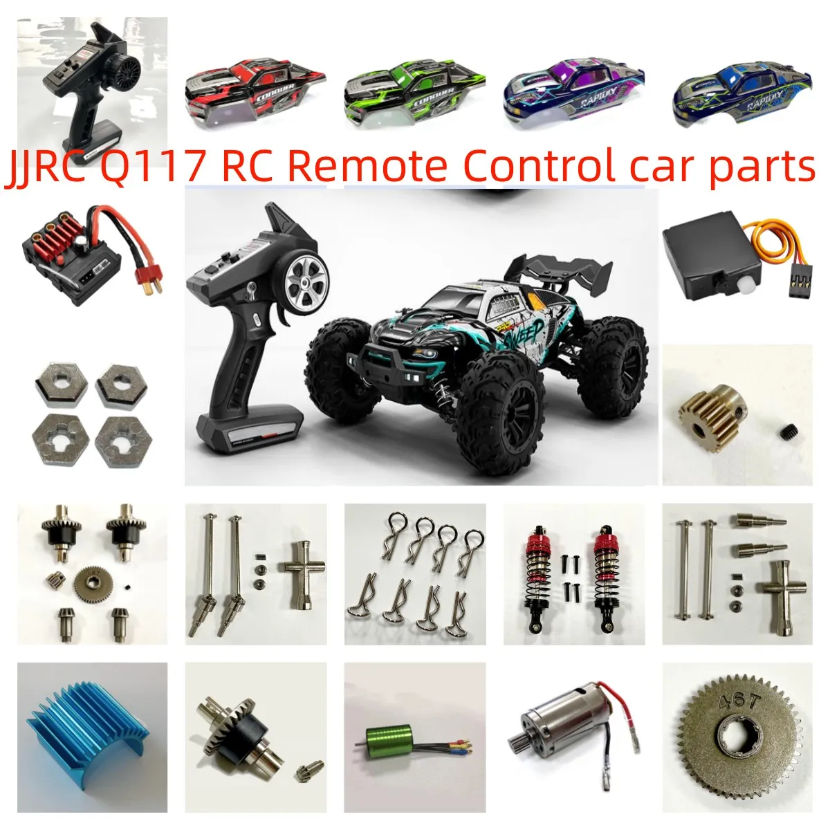 JJRC-Q117-RC-Remote-Control-Car-Parts-Motor-Servo-Shock-Absorber ...