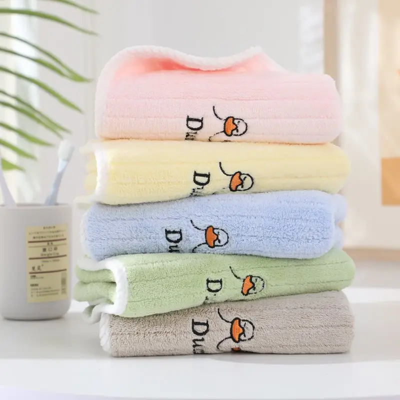 Cartoon-children-s-towel-pure-cotton-face-towel-absorbent-soft-face ...