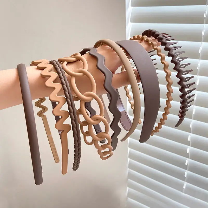 9PCS-Hair-Bands-Set-Women-Headband-Hair-Bang-Bezel-Holder-Non-slip ...