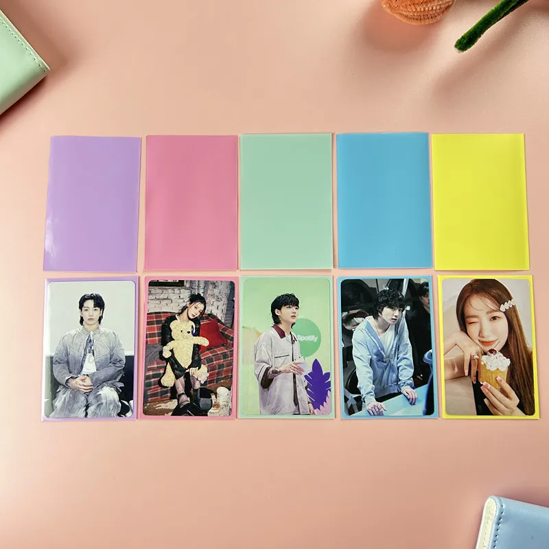 50pcs-Korea-Photo-Card-Sleeves-61x91mm-Clear-Acid-Free-CPP-Card-Cover-3 ...