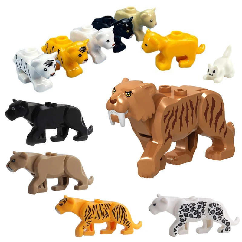 Cats-Animal-Parts-MOC-Jungle-Beast-Building-Blocks-Zoo-Pet-Bricks-Toys ...