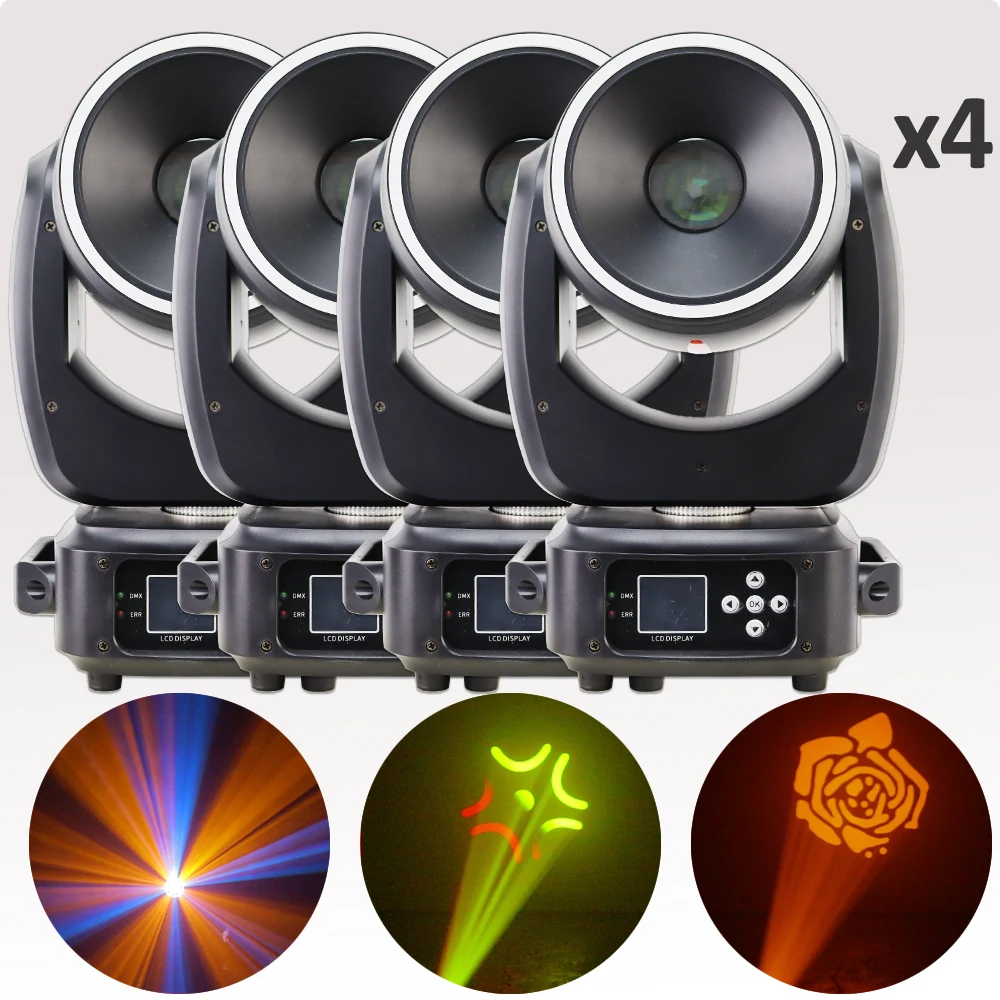 4Pcs-Lot-Stage-Lighting-250W-LED-Spot-Moving-Head-Light-LED-aperture ...