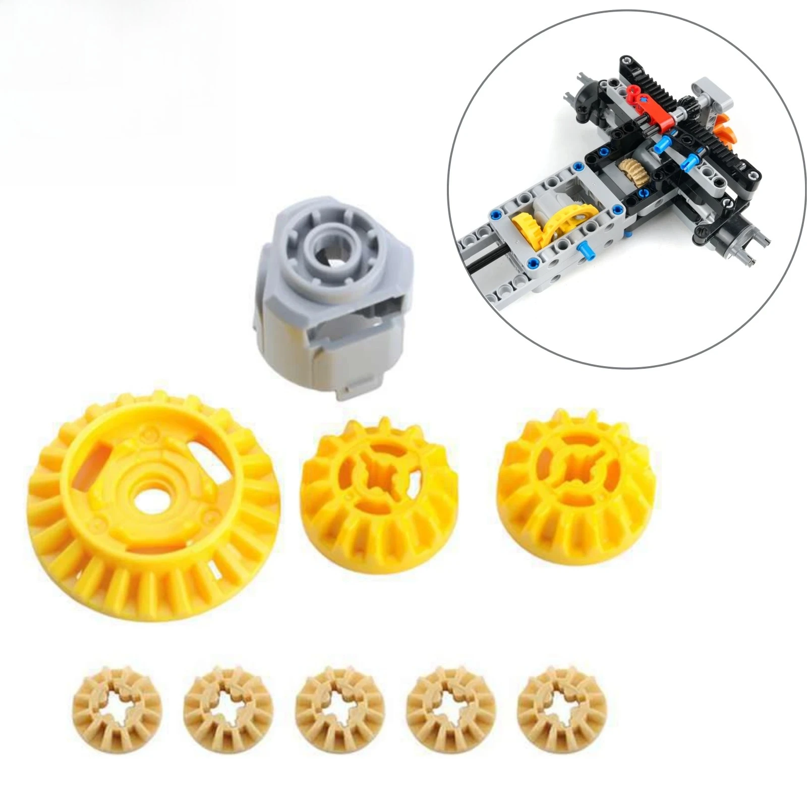 New Differential Gears MOC Technical Modification Parts Building Blocks ...