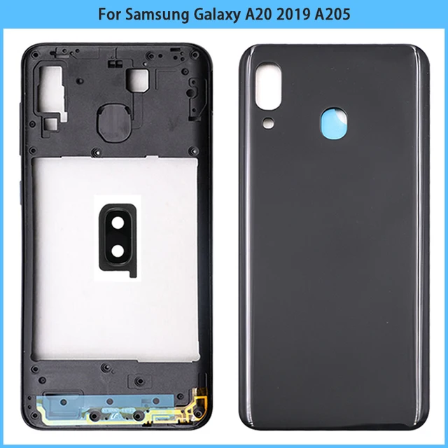 For SAM Galaxy A20 2019 A205 SM-A205F A205DS Plastic Middle Frame Bezel ...