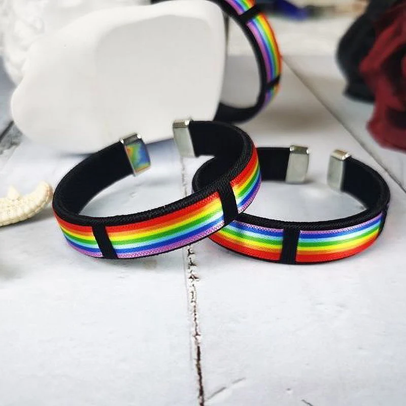 Pride-Rainbow-LGBT-Gay-Bracelets-for-Women-Men-Lesbian-Gay-Bisexual ...