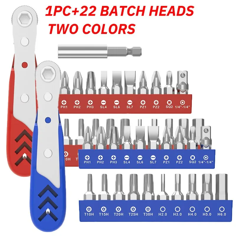 1-Combination-22-in-1-Screwdriver-Dual-Purpose-Wrench-Ratchet-Positive ...