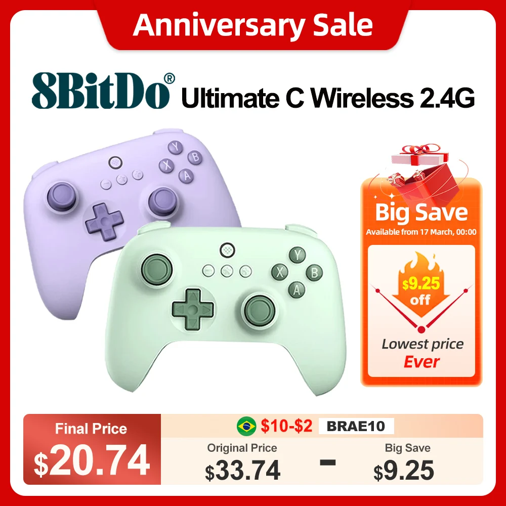 8BitDo-Ultimate-C-Controller-Gamepad-Wireless-2-4G-Connectivity ...