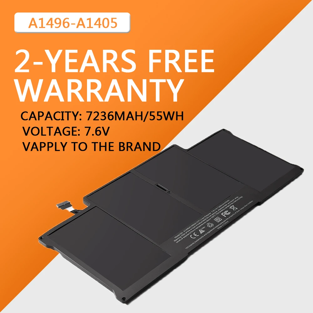 A1496-A1405-Battery-For-Apple-Macbook-Air-13-3-A1466-A1377-EMC2469-2632 ...