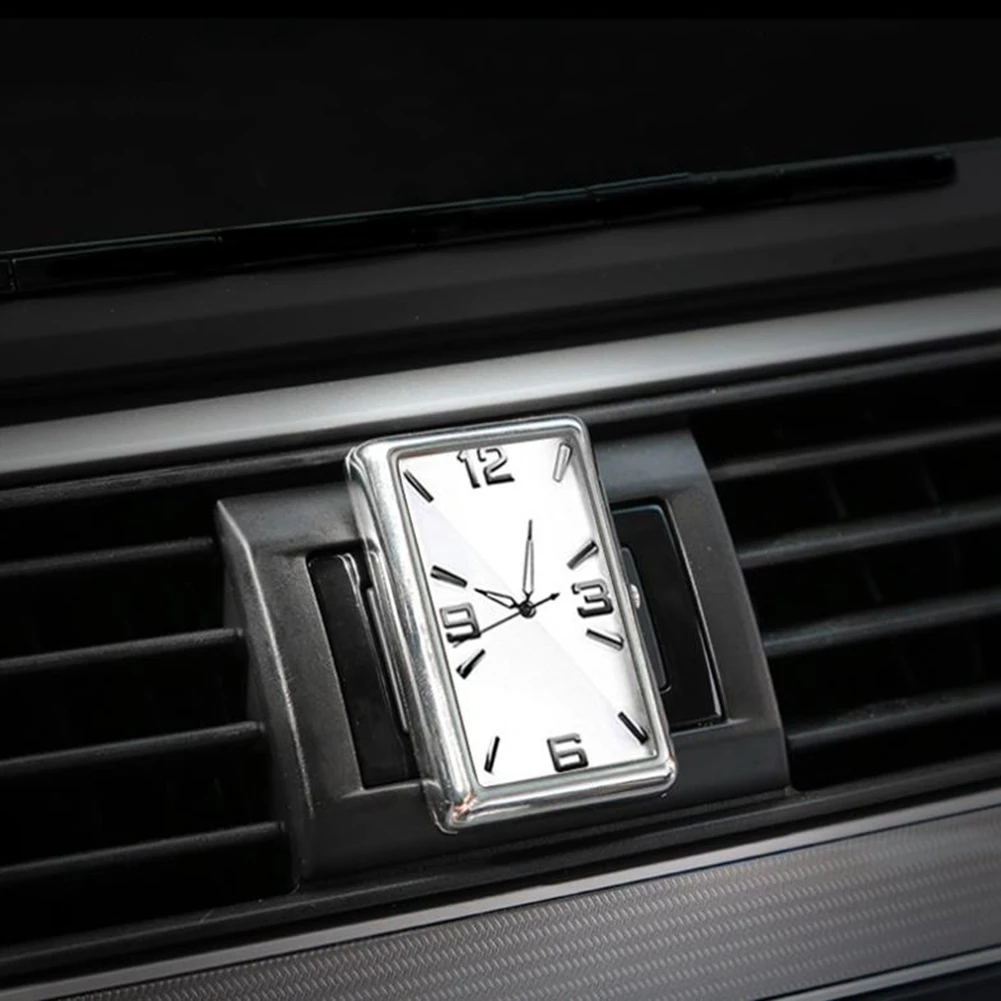 Square-Car-Clock-Interior-Decoration-Self-Adhesive-Electronic-Vent-Clip ...