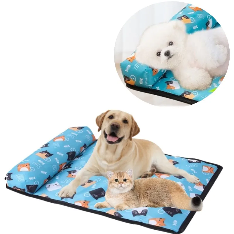 Dog Bed Mat Soft Pet Sleeping Mat for Dogs Cats Pet Blanket Pet ...
