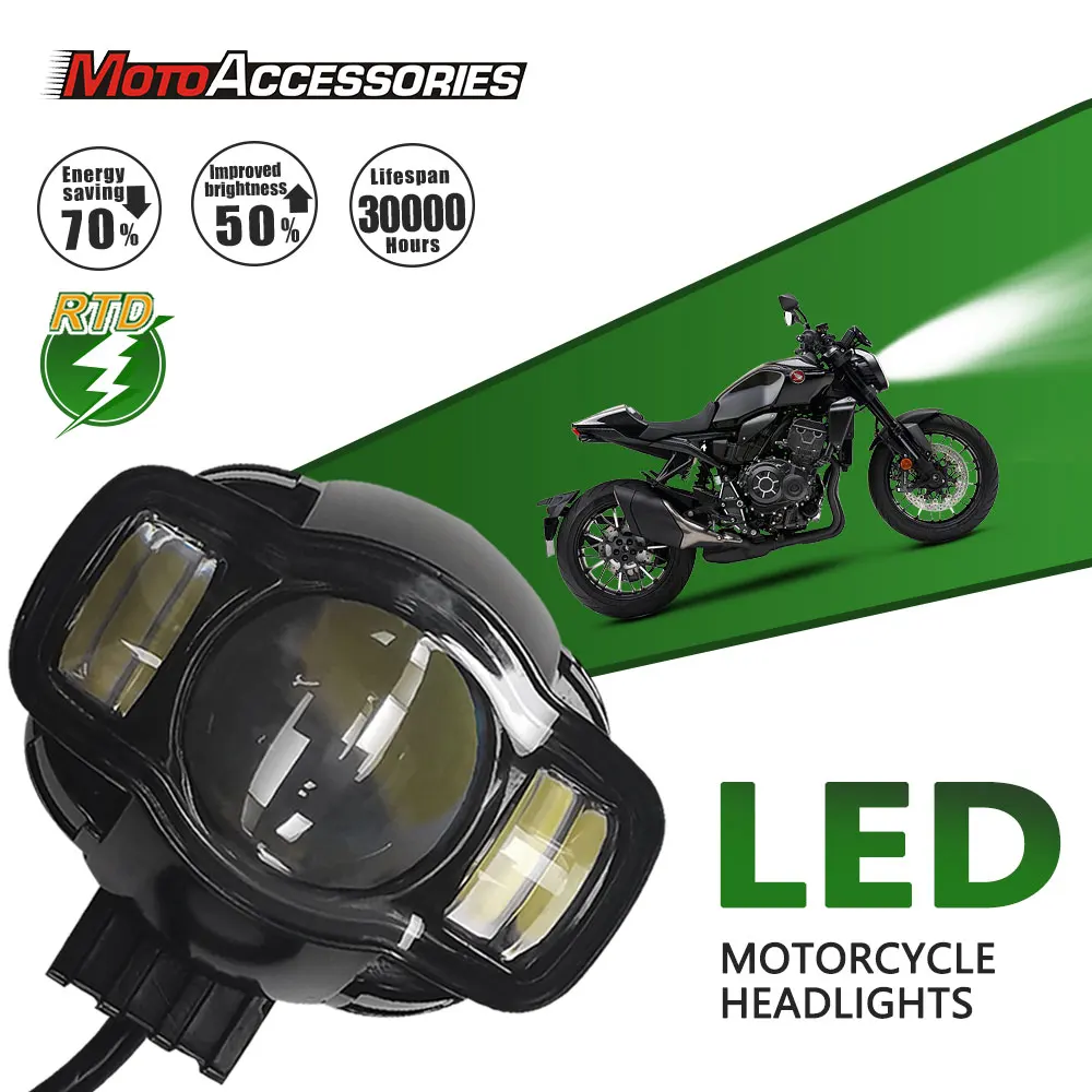 Faro-delantero-LED-para-motocicleta-accesorio-Universal-para ...
