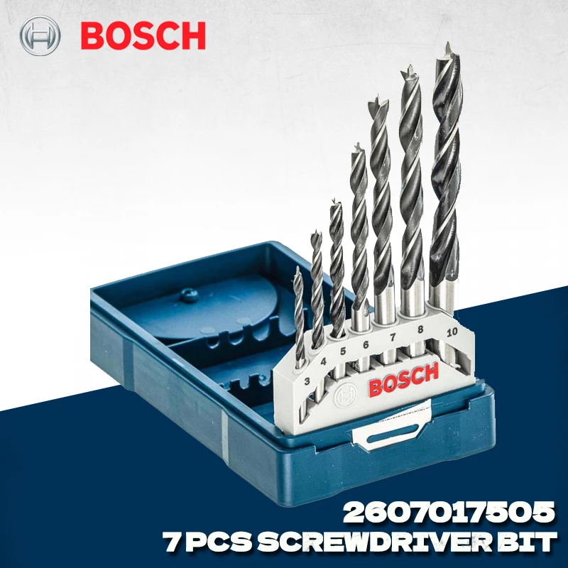BOSCH 2607017505 7 unidades Mini-X-Line Conjunto de brocas para madeira ...