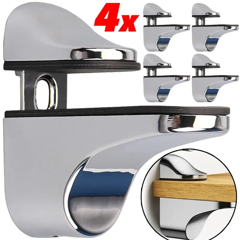 4-1set-Alloy-Adjustable-Glass-Shelf-Holder-Clamp-Bathroom-Support ...