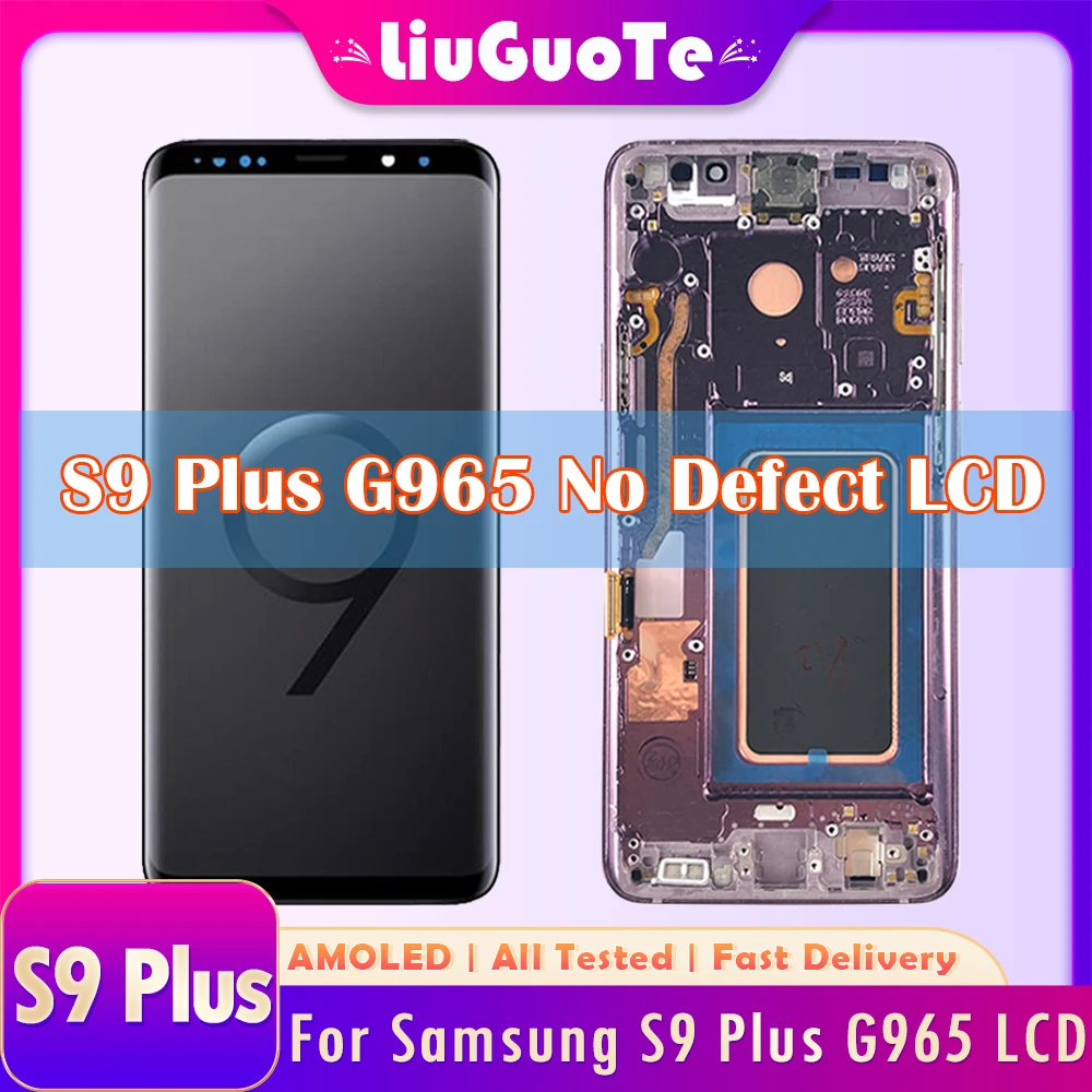 S9Plus AMOLED Display Screen for Samsung Galaxy S9 Plus Lcd G965F G9650 ...