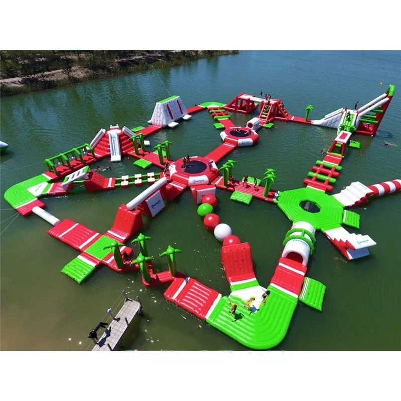 Giant Inflatable Water Park Games Outdoor Obstacle Course Adventure ...