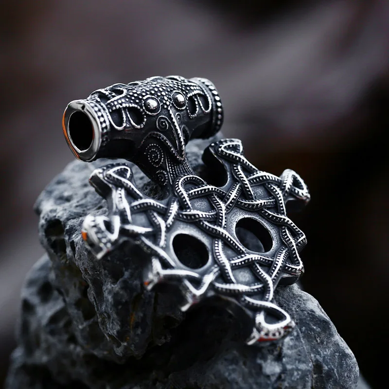 Steel-Soldier-Stainless-Steel-fashion-Men-Necklace-Jewelry-Viking-Retro ...