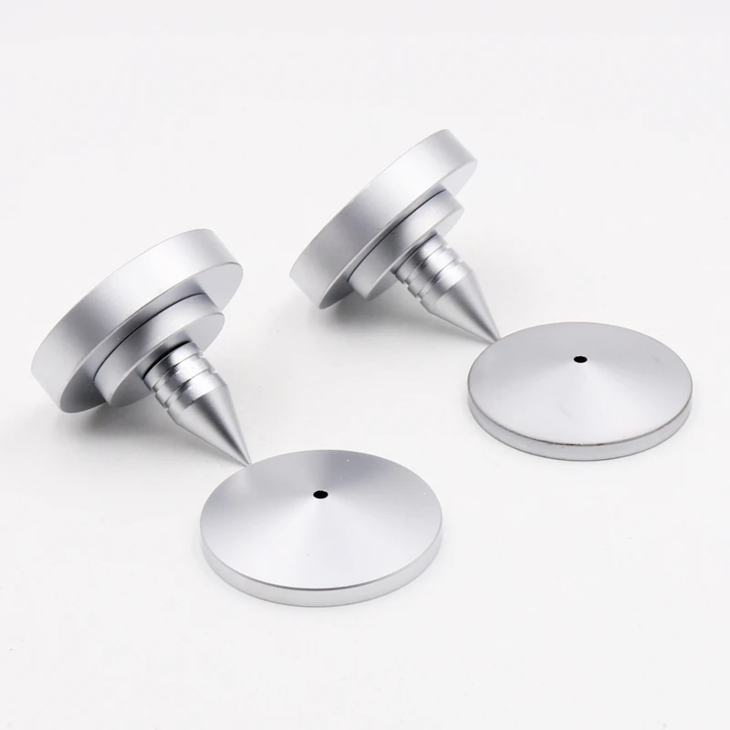 Hifi-aduio-4sets-silverSpeaker-Spike-Isolation-Feet-Brass-Cone ...
