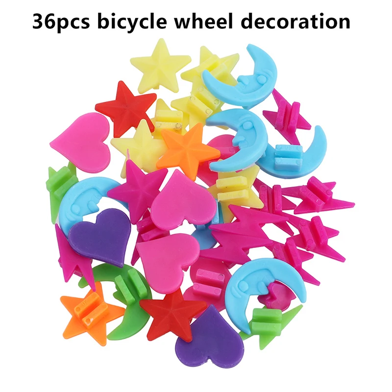 36Pcs-Colorful-Decorations-Clips-for-Kids-Bike-Multi-Color-Plastic ...