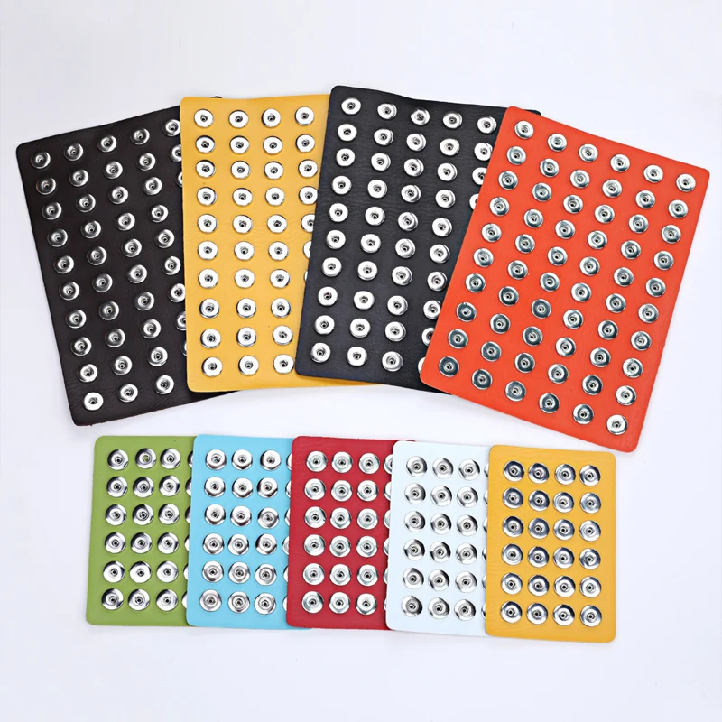 Leather-Snap-Button-Jewelry-Display-Board-Fit-12mm-18mm-Snap-Buttons-Jewelry-Making-Snap-Button ...