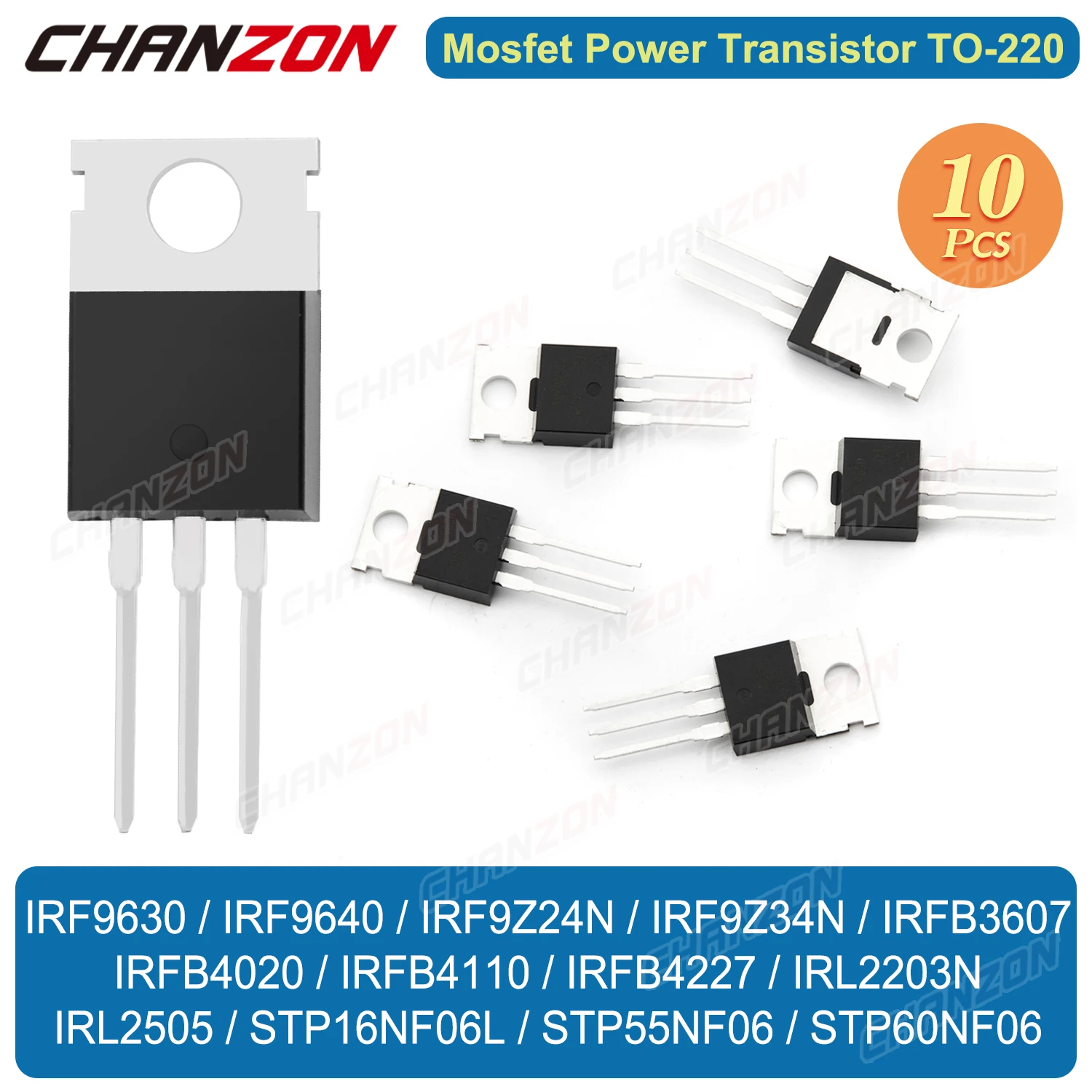 TO-220-Transistor-Mosfet-de-puissance-Irf9630-Irf9640-Irf9Z24-Irf9Z34N ...