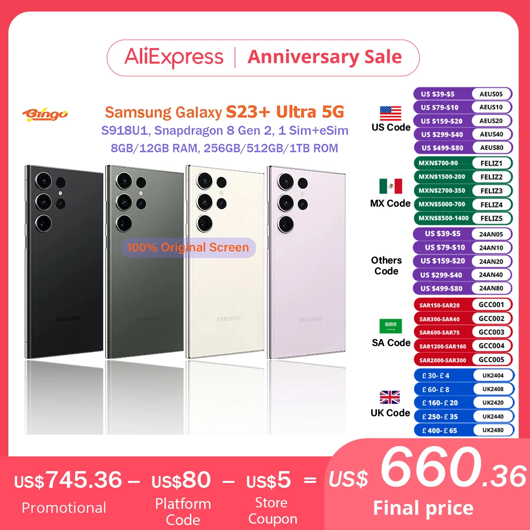 Samsung-tel-fono-inteligente-Galaxy-S23-Ultra-S918U1-256GB-512GB-1TB ...