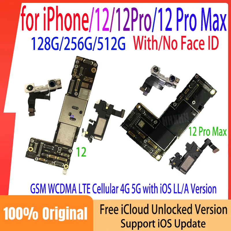 iCloud Unlocked Plate For iPhone 12 Pro Max Mini Motherboard with Face ...