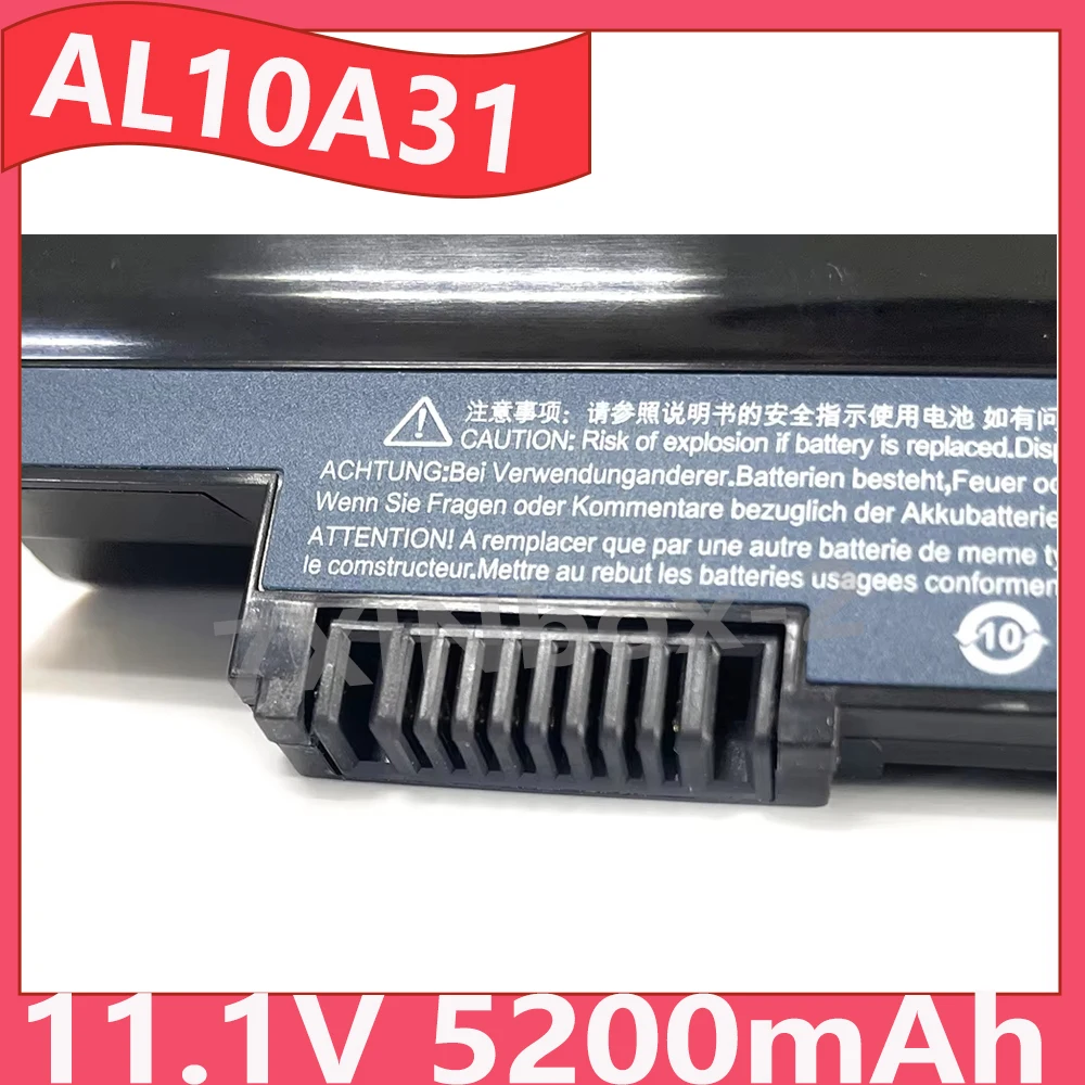 AL10A31 AL10B31 11.1V 5200mAh Laptop Battery For Acer Aspire One D255E ...