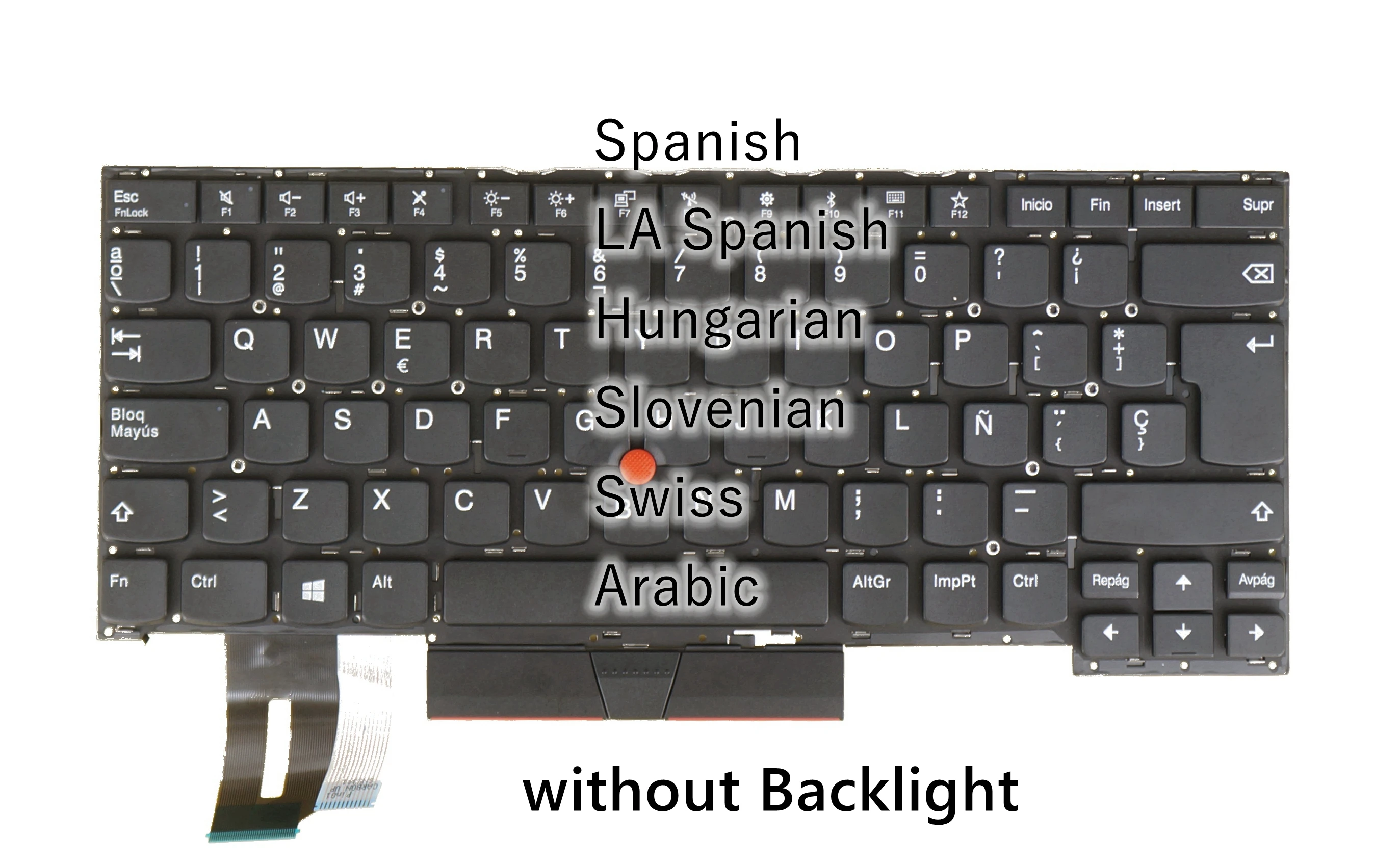 La Spanish Hungarian Slovenian Swiss Arabic Keyboard For Lenovo ...