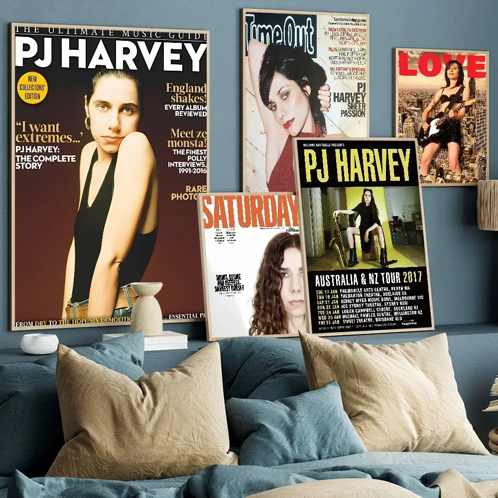 Singer-P-Pj-H-Harvey-DIY-Sticky-Poster-Fancy-Wall-Sticker-for-Living ...