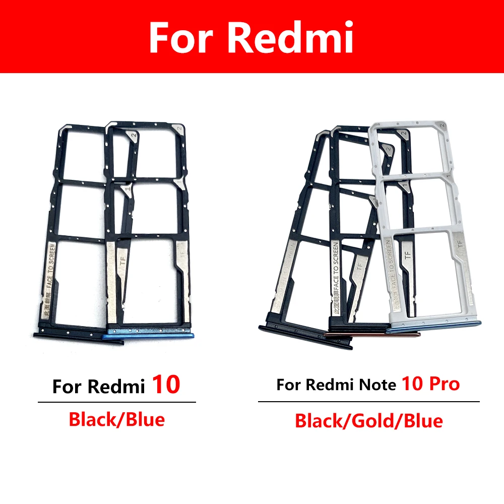 Sim Card Tray For Xiaomi Redmi Note 10S 10 Pro / Redmi Note 10 5G SIM ...