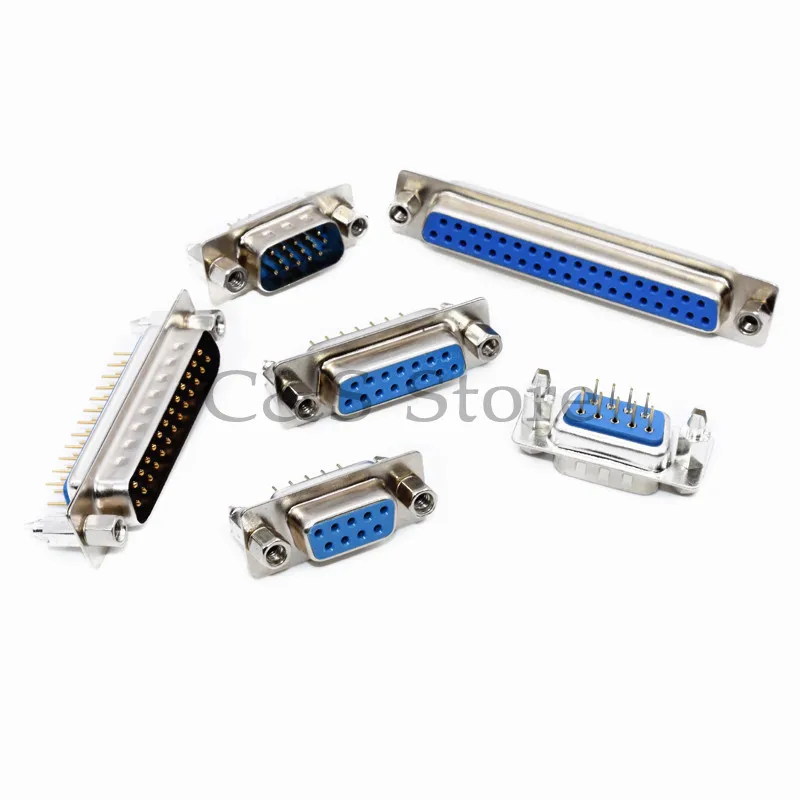 DB9 DB15 DB25 DB37/9/15/25/37 Pin Straight 180 Degree Male Female Plug D-sub PCB Mounting ...