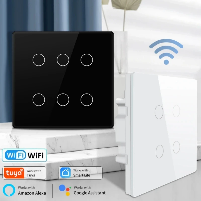 Tuya-WiFi-Smart-Switch-4x4-Brazil-Standard-4-6Gang-Intelligent-Touch ...