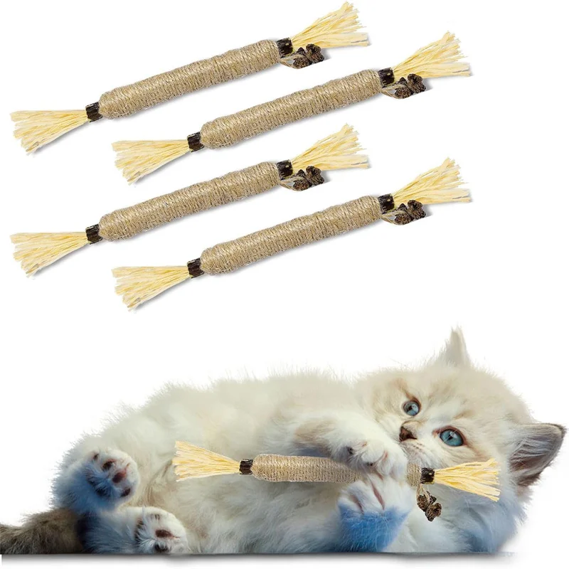 Cat-Grinding-Teeth-Stick-Wooden-Polygonum-Stick-Bite-Combination-New ...