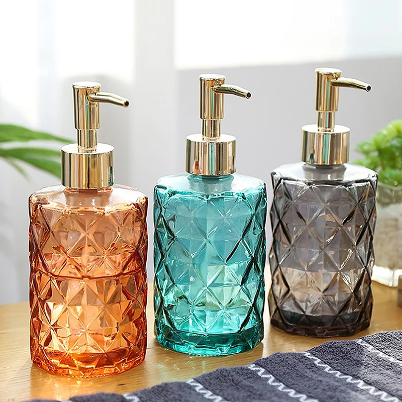 330ml Bathroom Soap Dispenser Portable Glass Travel Liquid Hand ...