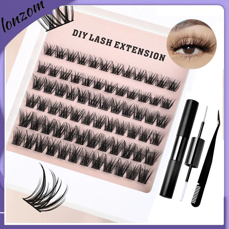 Hot-Sales-Makeup-Mixed-Sizes-10mm-12mm-14mm-Fan-Eyelash-DIY-False ...