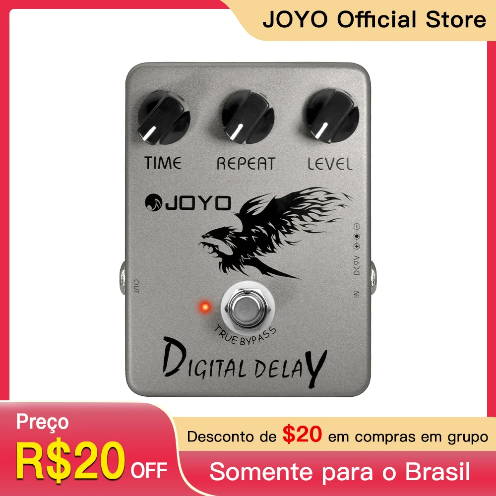 JOYO-JF-08-Digital-Delay-Guitar-Effect-Pedal-Classic-Slap-Back-Echo ...