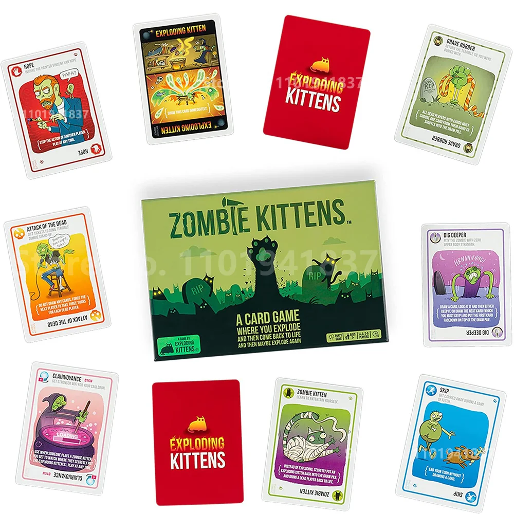 Original Edition Exploding Kittens Nsfw Imploding Kittens Streaking Kittens Barking Kittens Card ...