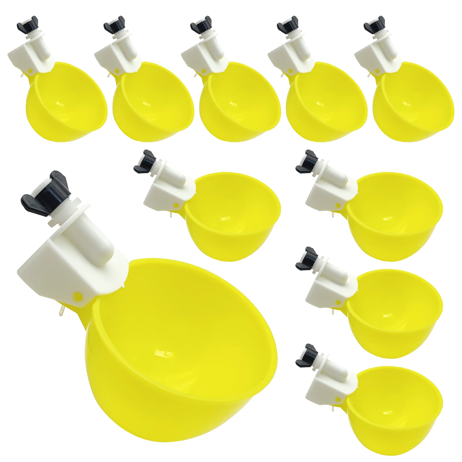 10PCS Chicken Drinker Cup Poultry Automatic Drinking Chicken Feeder ...