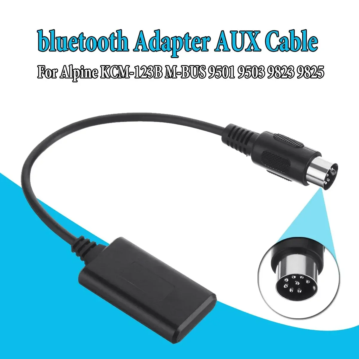 Car bluetooth Adapter Music Aux Module Cable Stereo AUX-IN Audio Radio ...
