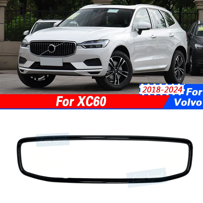 Decoration Car Stickers For Volvo XC60 2018-2024 Front Grid Grill Black ...